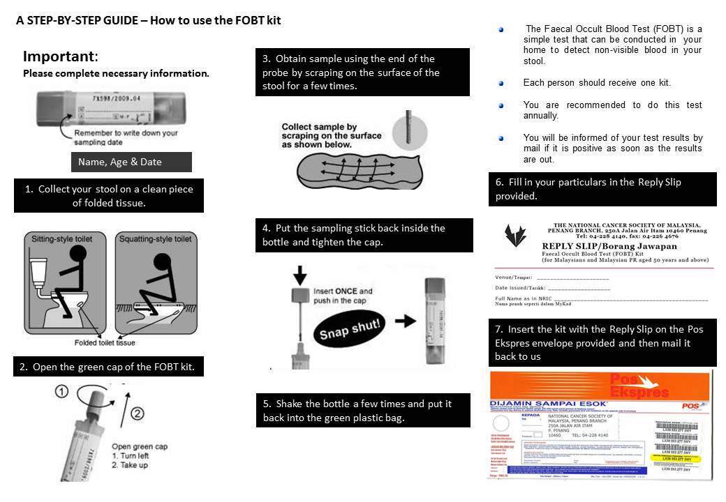 National Cancer Society of Malaysia, Penang Branch: FOBT screening for ...