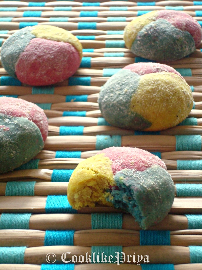 Cook like Priya: Suji Crystal Cookies | Biskut Suji Crystal | Colored ...