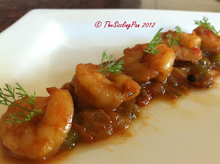The Sizzling Pan: "Everyday Cooking"- 'Three Pepper' Spicy Shrimp