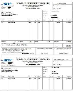 Kanakku - Billing & Stock maintenance: Invoice & Delivery Challan Print