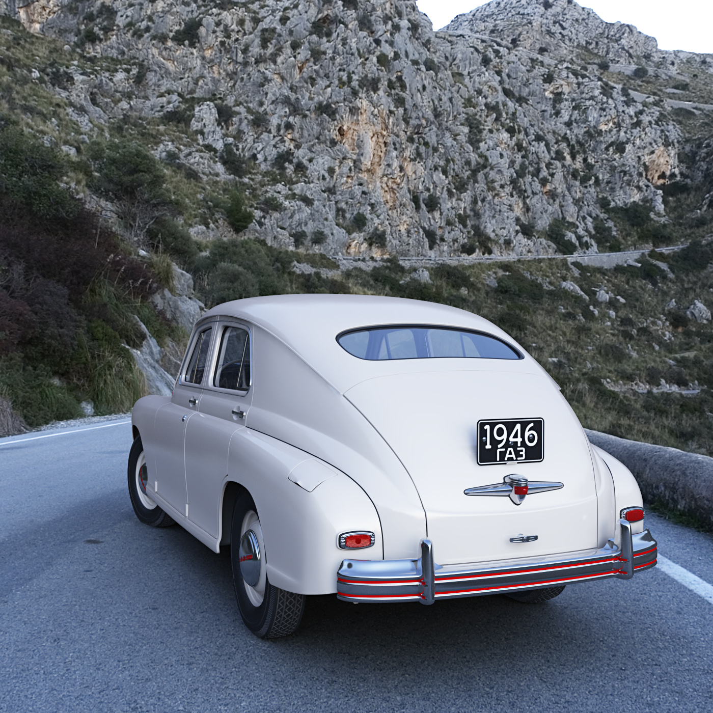 design & visualisation: GAZ-M20 Pobeda. 1946