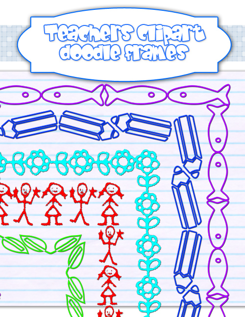 Teacher´s Clipart: FREEBIE: a Doodle frame