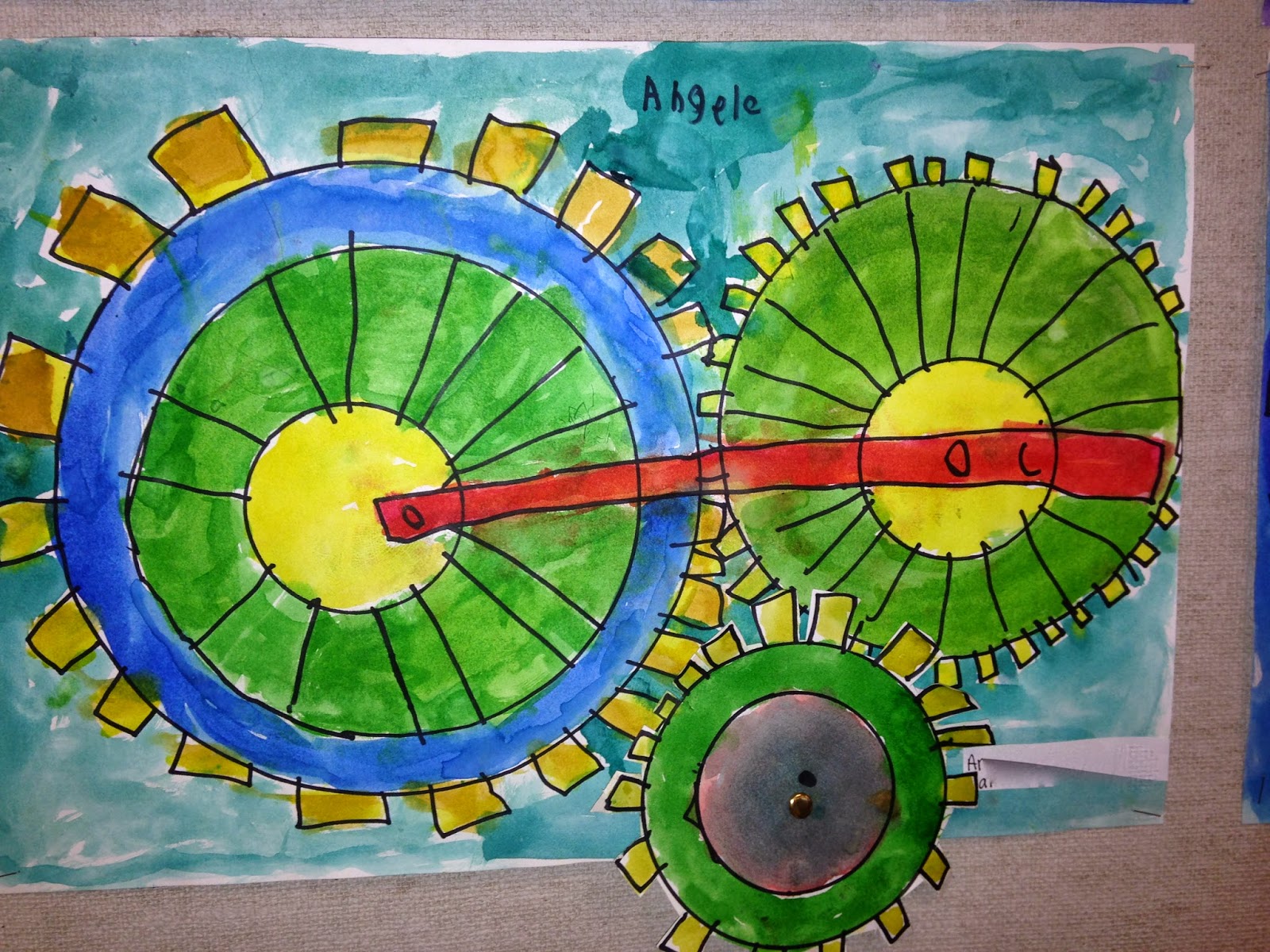Art Room Blog: 3rd Grade Gears...