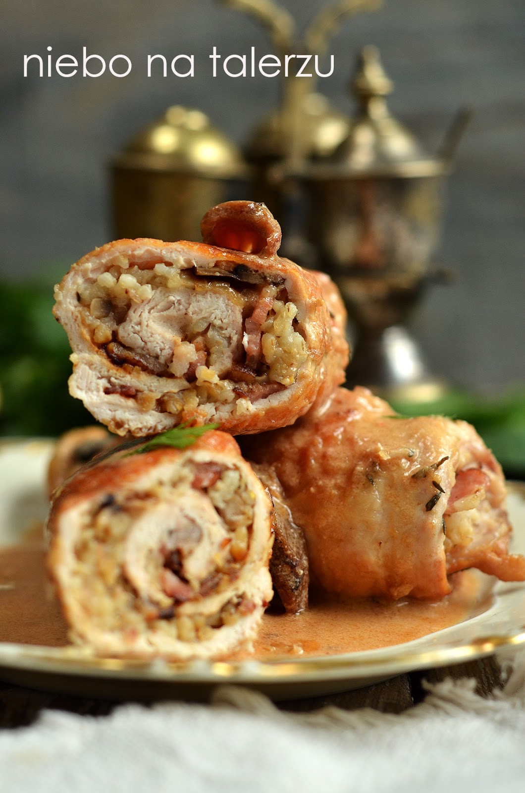 Zrazy lwowskie. Zawijasy z kurczaka z kaszą - niebo na talerzu