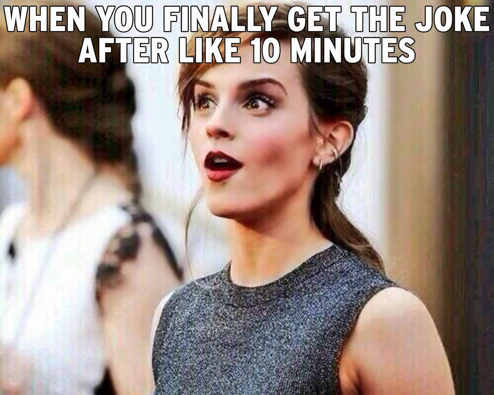 When you finally get the joke after like 10 minutes ~ Joke All You Can