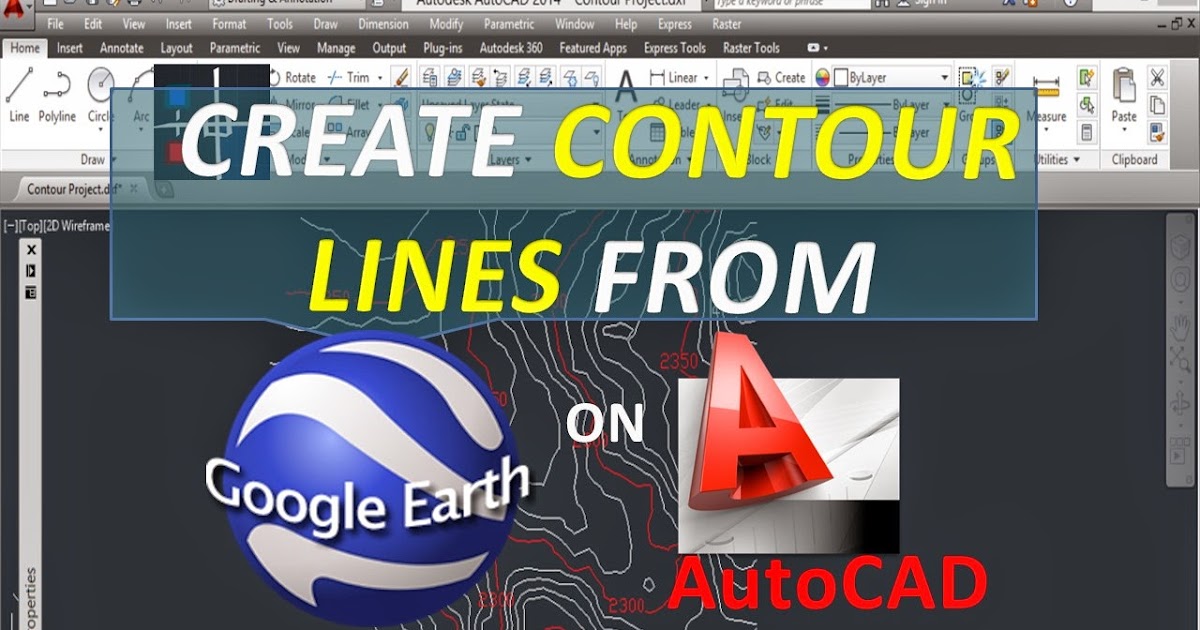 AutoCAD: Tutorials, Tips and Tricks: Create contour lines from Google ...