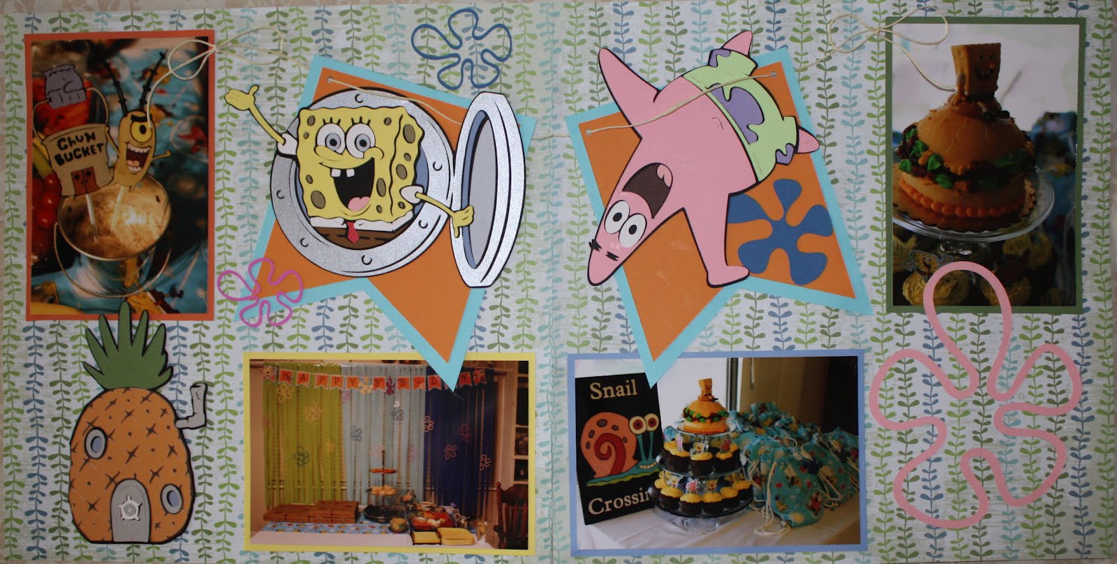 Cynde's Place: Spongebob Party Layouts