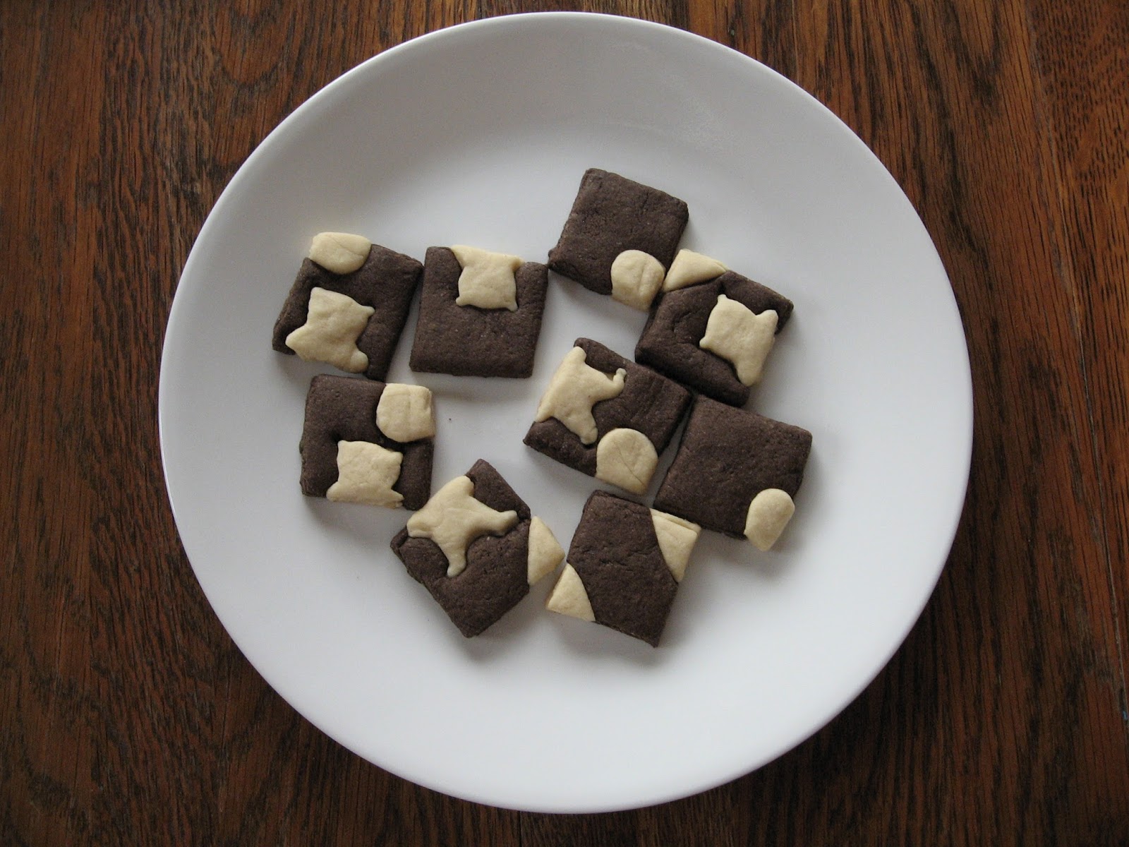 Almost Unschoolers: 9 Piece Square Puzzle Cookies