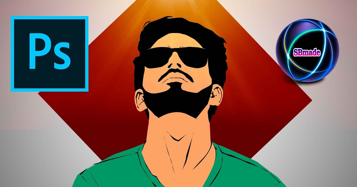 How to Make Your Face as a Logo in Photoshop Cartoon | SBmade | New ...