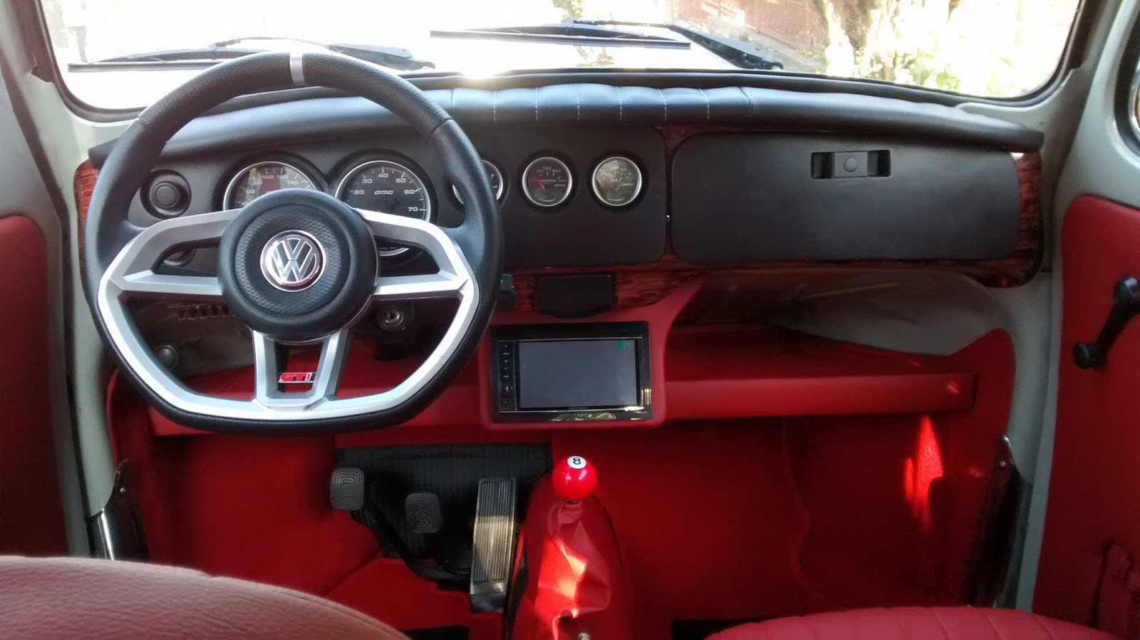 * Décadas de Fusca: Painel personalizado de fusca.