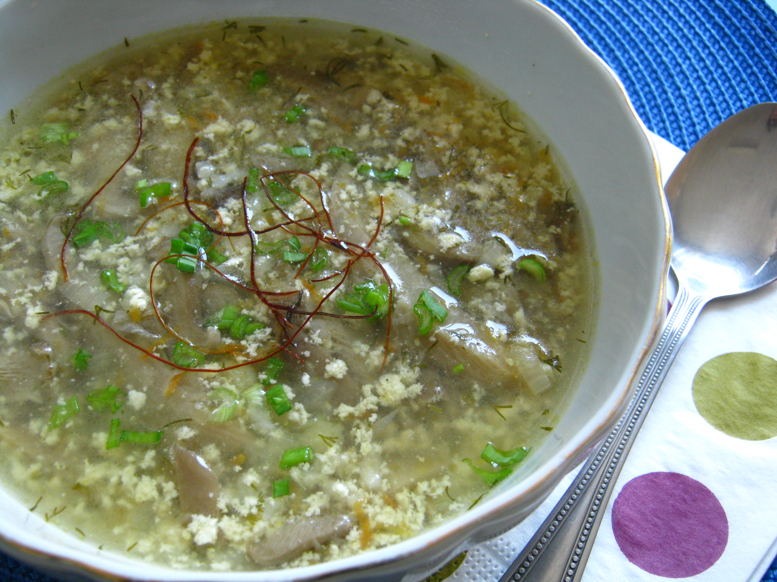 Droopi's everything (but the kitchen sink): Ciorba de bureti (pleurotus)