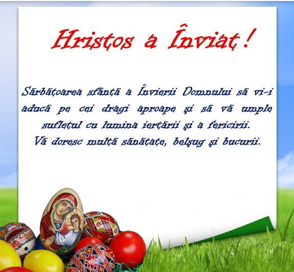 Felicitari Paste 2012, Sfintele Pasti