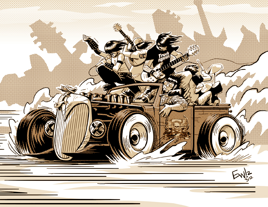 THE COMIC ART ALLIANCE: Stoner Rock by Eryck Webb