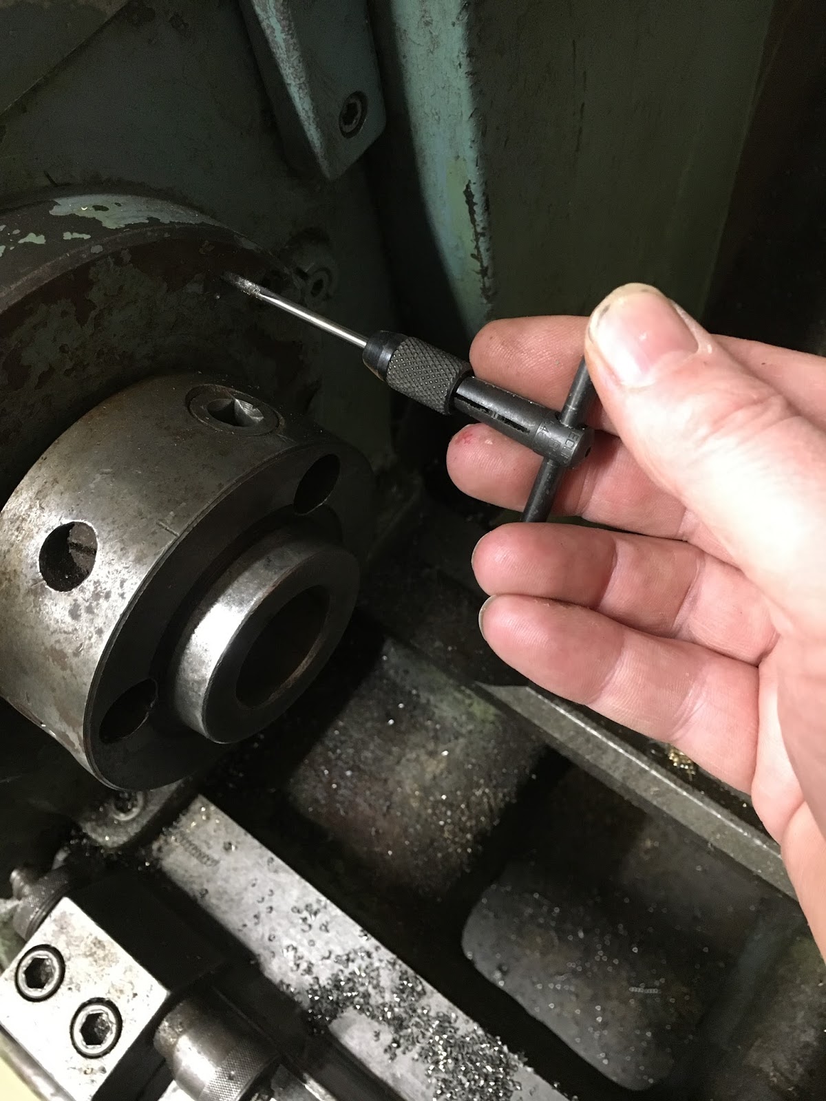 The Mighty Shiz: Machtach rpm and sfm meter for the lathe