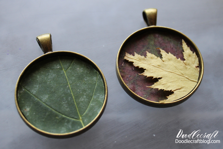Resin Autumn Leaf Pendant Tutorial