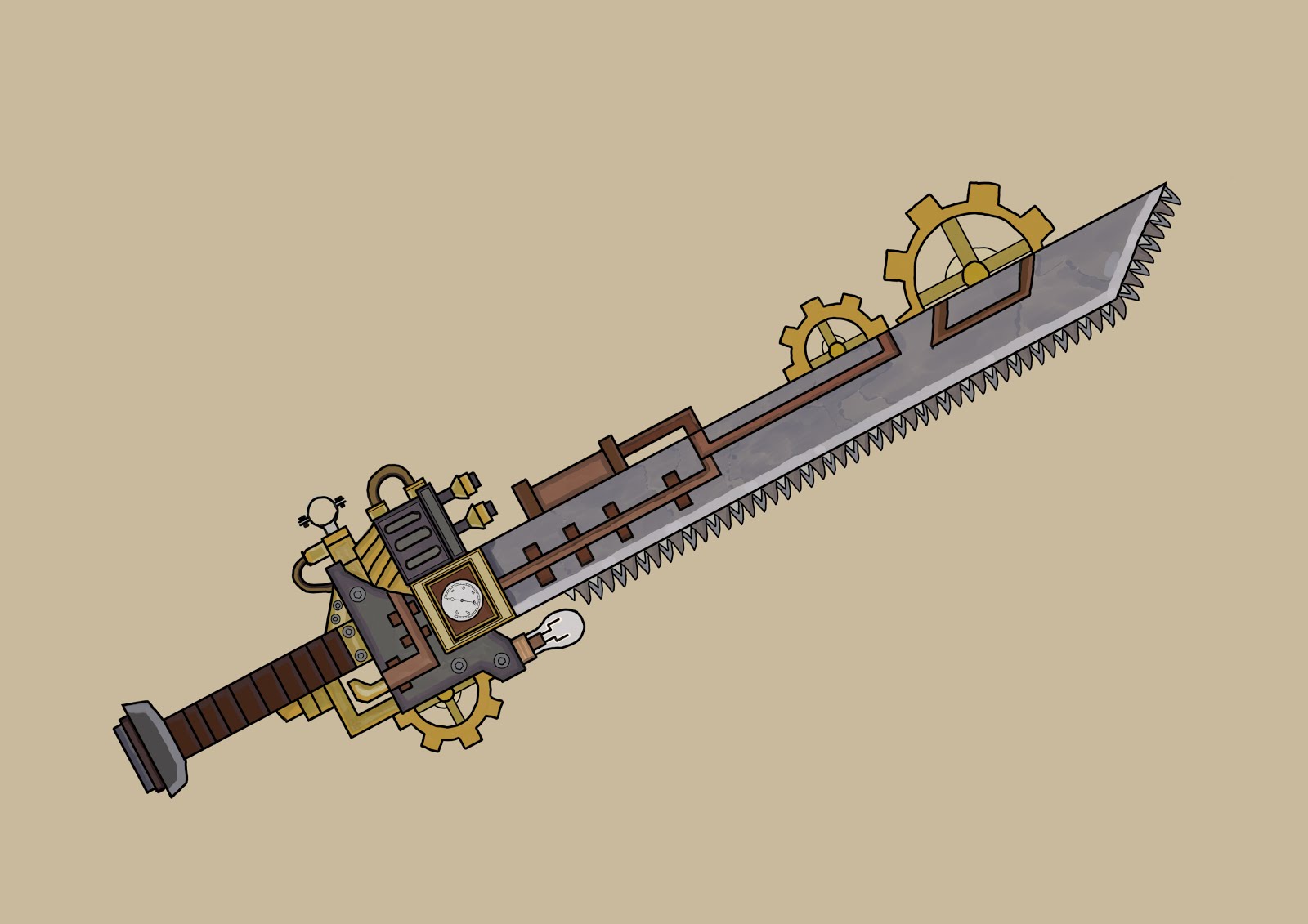 Hayden Wakeling Gaming: steampunk weapon