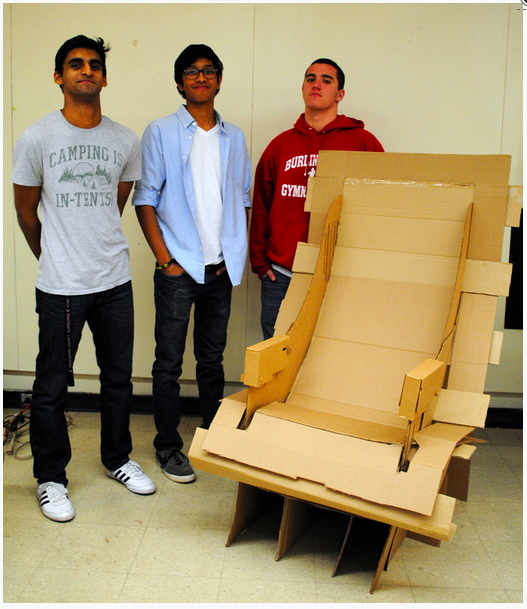 Burlington Public Schools Blog: Day 116 - Cool Cardboard Chairs Created ...