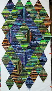 String Thing Along: Strip piecing, finally used.....