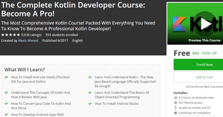 100 Off The Complete Kotlin Developer Course Become A Pro Worth 50 Onlinecouponscourse