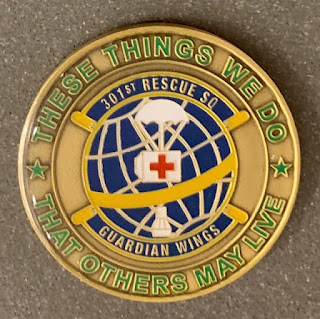 THE USAF RESCUE COLLECTION: USAF 301st RQS / First in Rescue Challenge Coin
