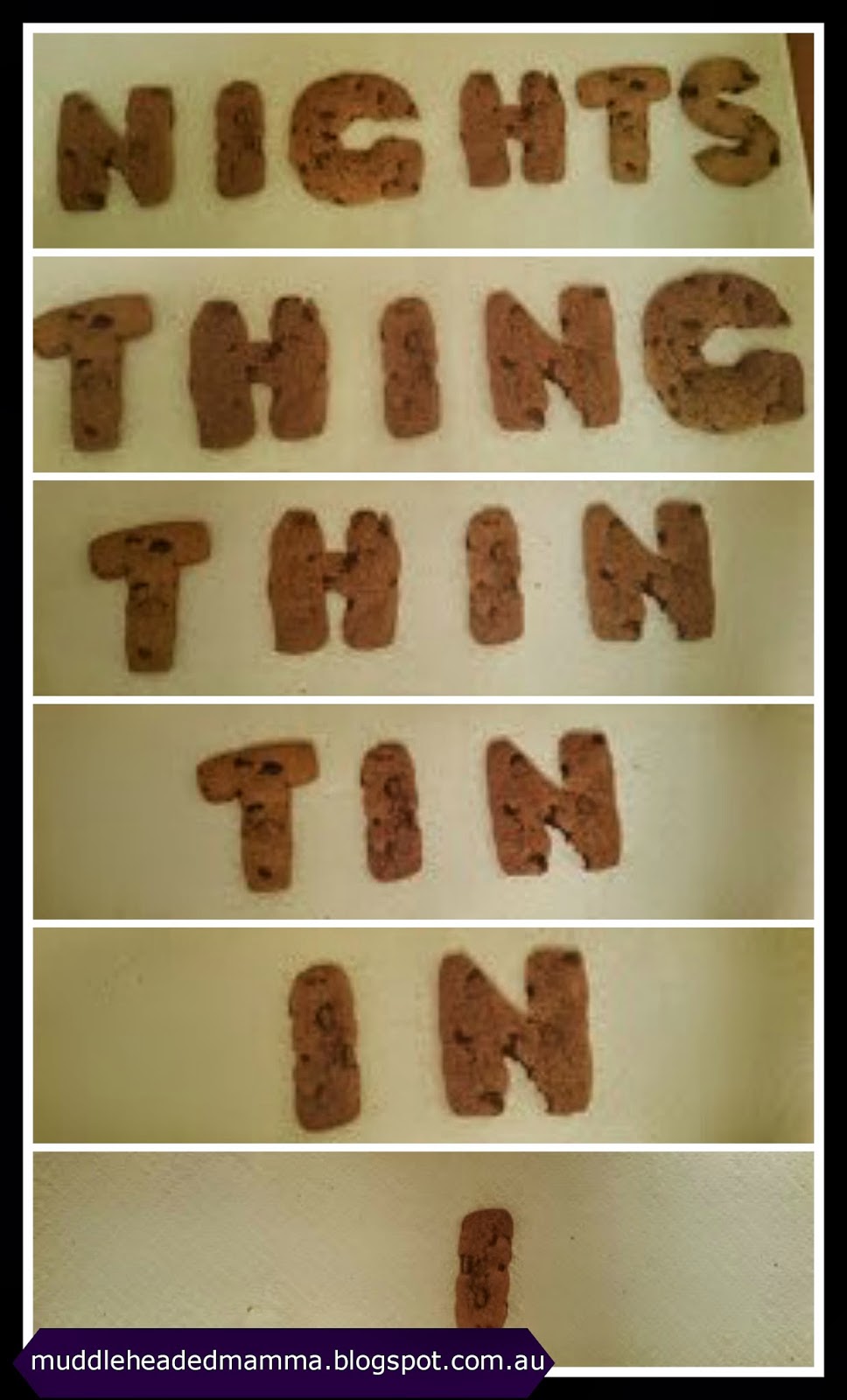 The Muddle-Headed Mamma: Edible Word Games