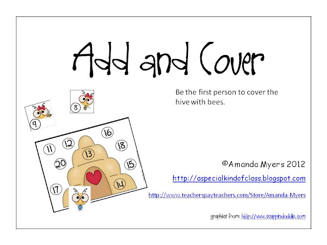 Classroom Freebies Too: Bee Add and Cover