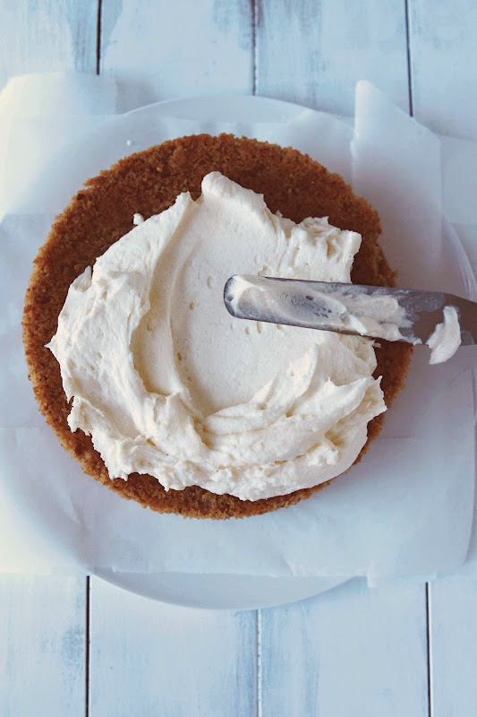 Milk and Honey: Savoiardi Cake with Almond Frosting