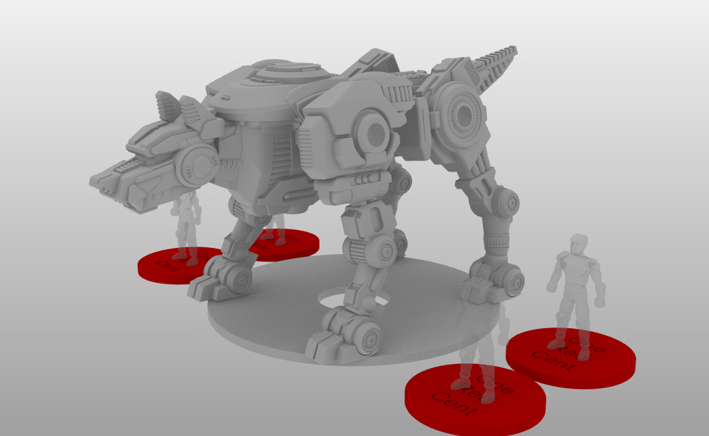 90% Done With Wolf Mech For Rebel Minis