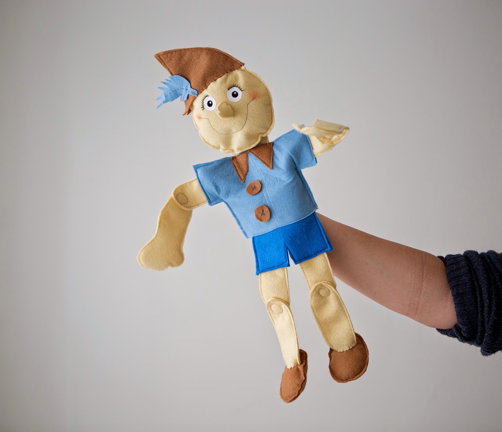 Custom Golf headcovers and puppets : Pinocchio - puppet story bag