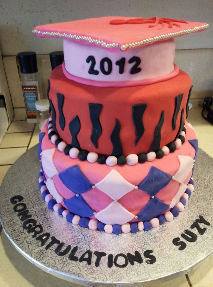 Desserts by Michelle: Girly Graduation Cake.