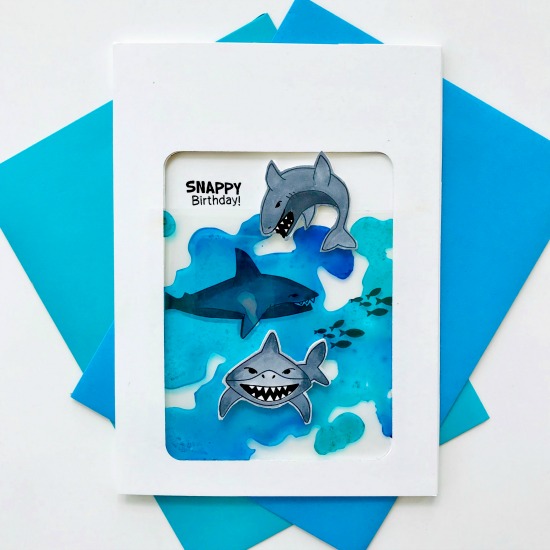 Newton's Nook Designs: Shark Cards by October Guest Designer Bobbi Lemanski