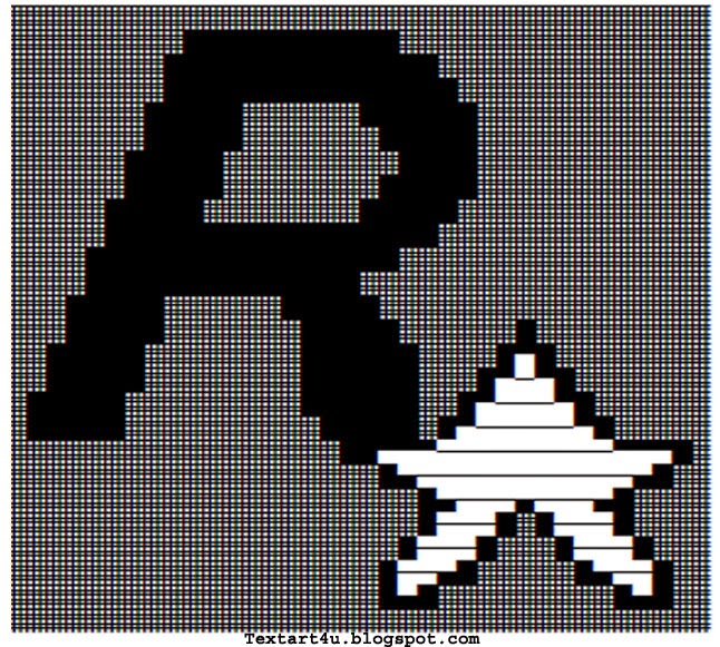 Rockstar Games Logo ASCII Text Art Code | Cool ASCII Text Art 4 U
