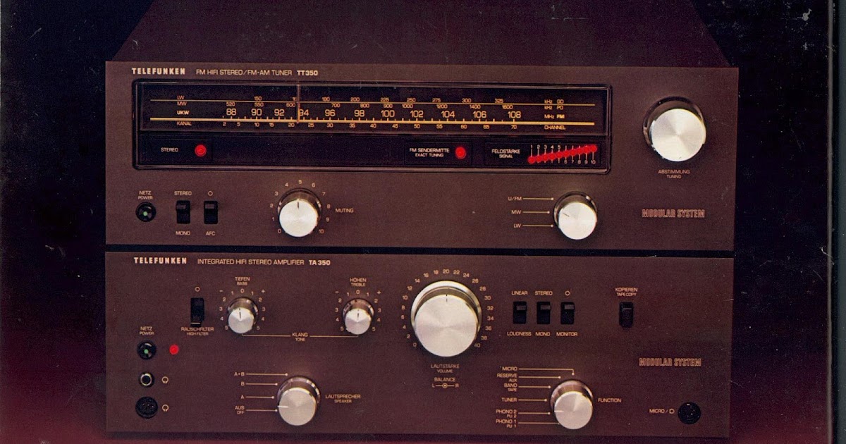 Infrequent Sound [sex.tex] technology: Telefunken TT-350 FM HiFi Stereo ...