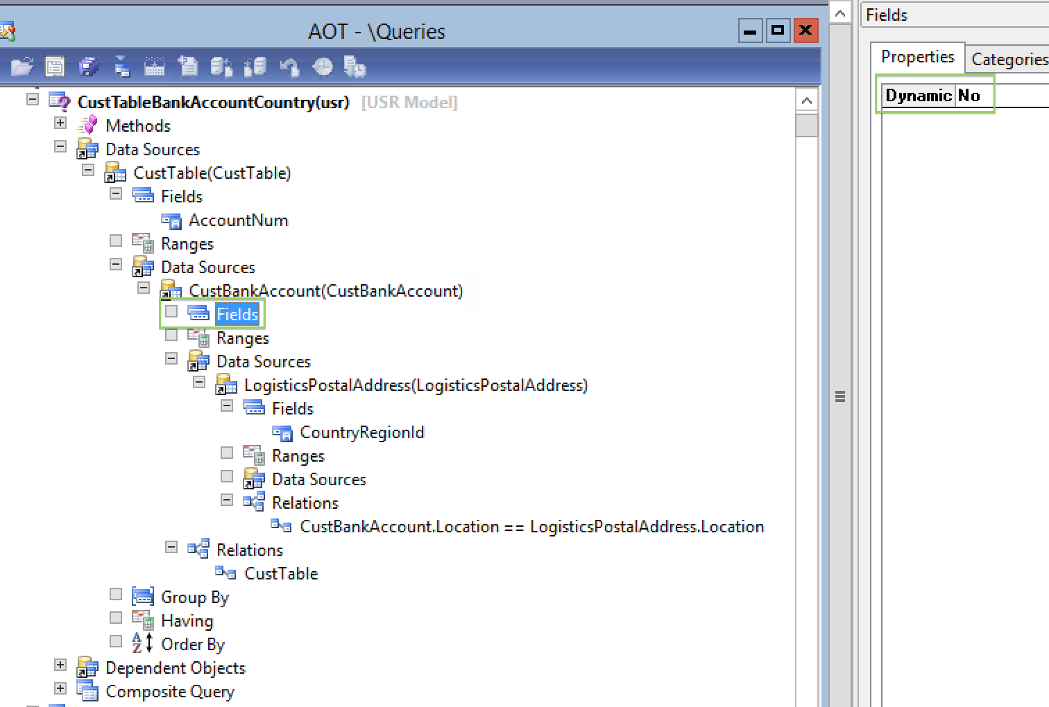 Dynamics Ax Hints Non Documented Feature Of Dynamic Property On Query Datasource Fields