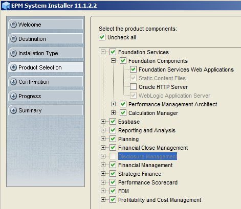 Hyperion Essential: Oracle EPM 11.1.2.2 Installation on Windows x64