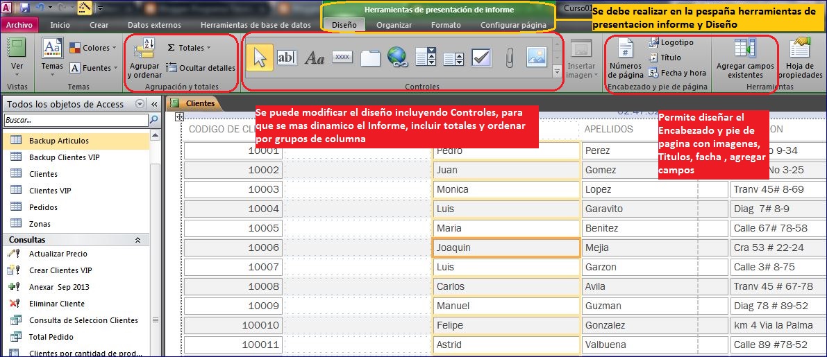 Programa Técnico Sistemas - Access: 8. Informes en Access
