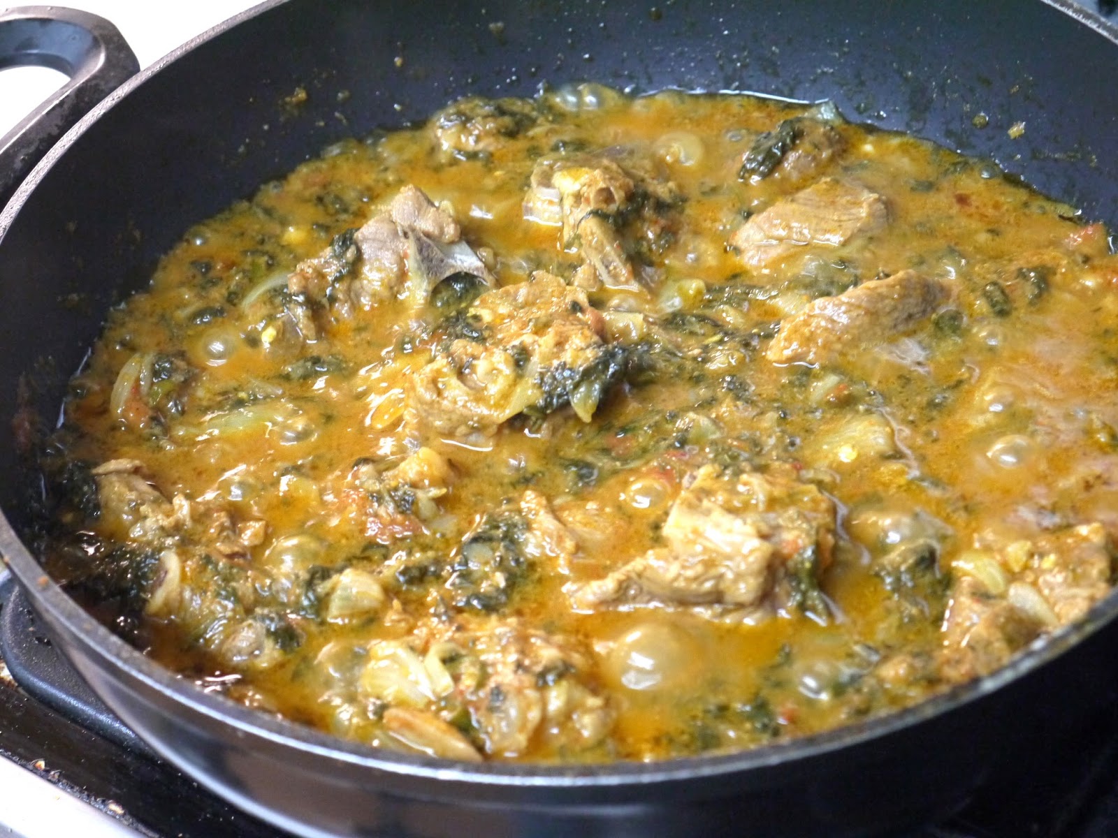 This Muslim Girl Bakes: Lamb Spinach Curry - Gosht Palak.