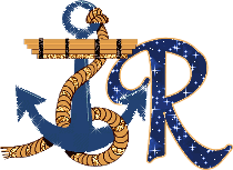 Alfabeto tintineante con ancla azul. - Oh my Alfabetos!