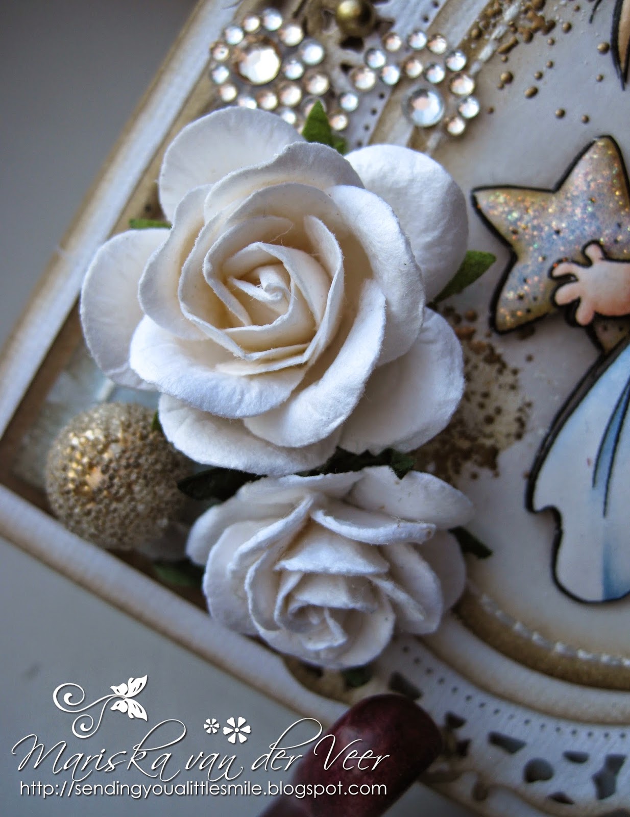 Wild Orchid Crafts: Angel Maya Christmas card