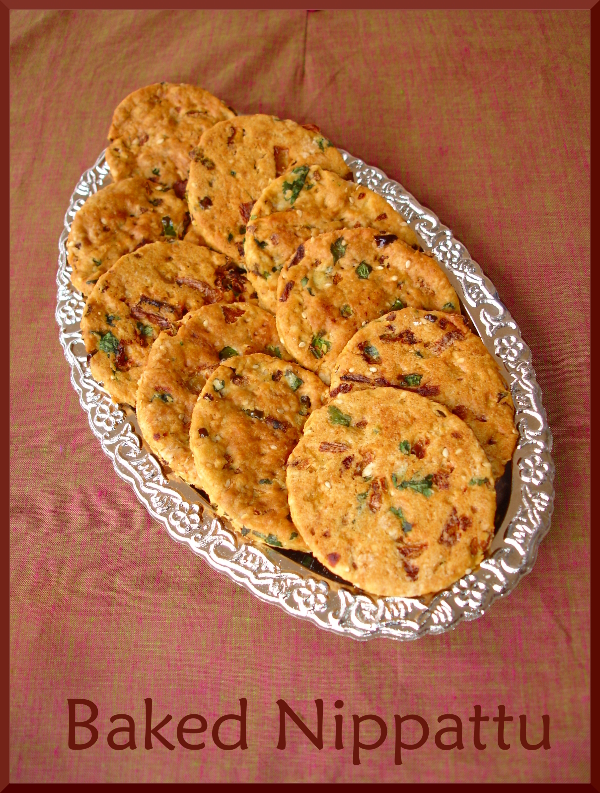 Veggie Platter: Baked Nippattu