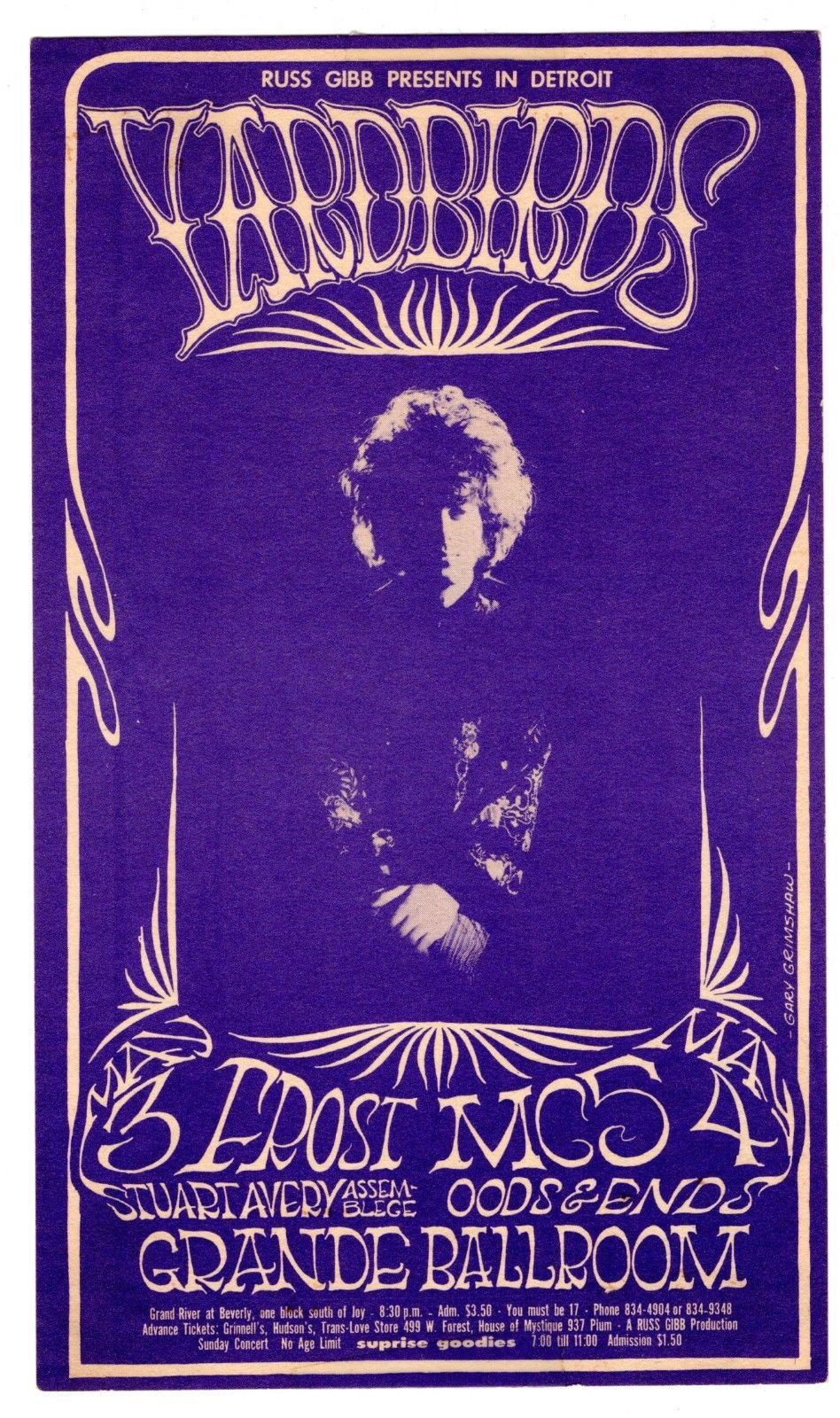 Pop Culture Safari!: Vintage concert poster: The Yardbirds