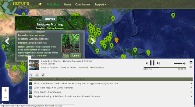 Nature Sound Map 全球 400 個地點大自然「聲景」變抒壓歌單