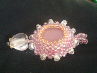 mara flori bijuterii: Pandant piatra cuart roz