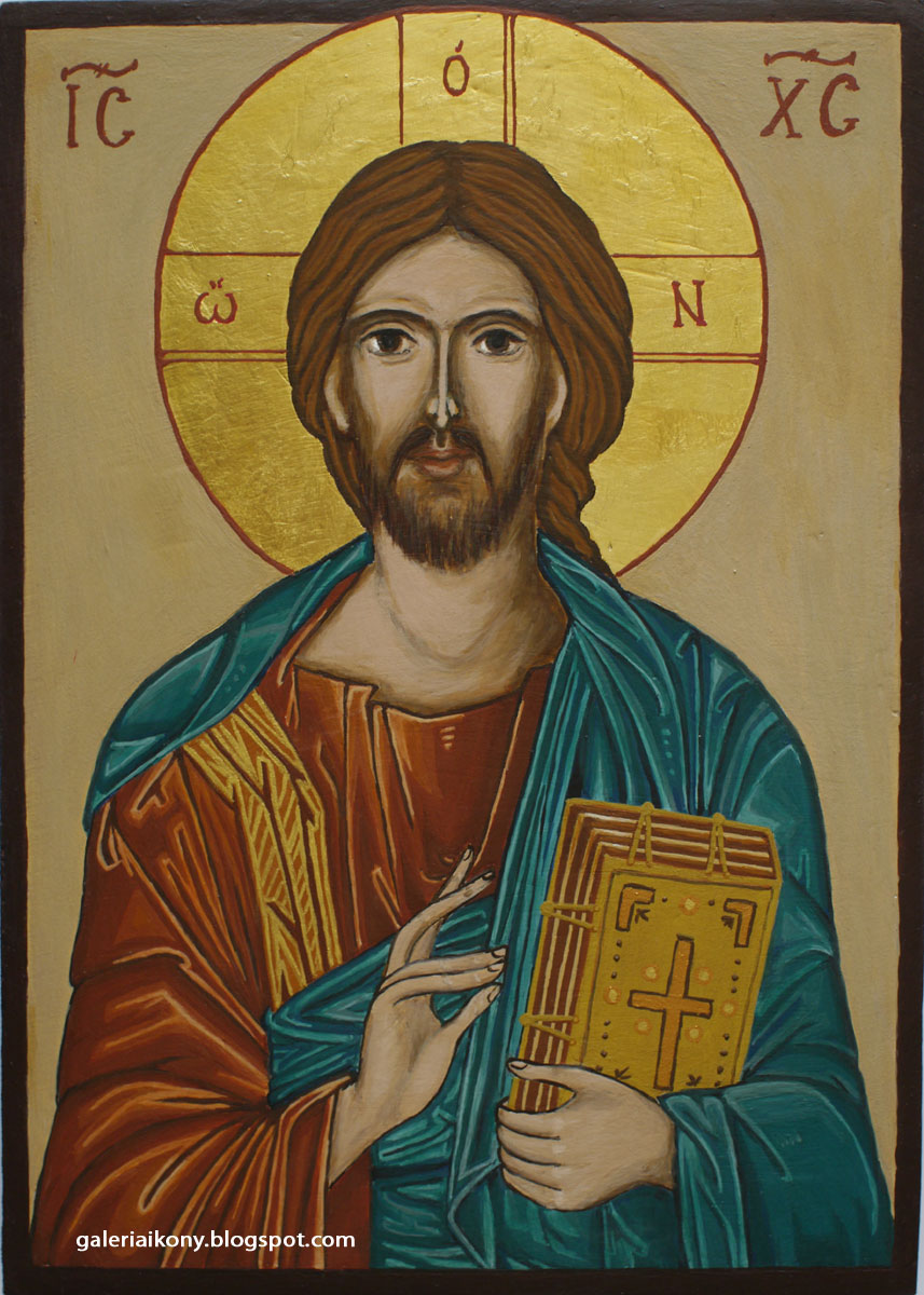 Pan Jezus. Ikona Chrystus Pantokrator. Ten, który wszystko trzyma w ręku.