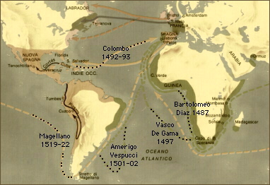La zampigrafia: LE SCOPERTE GEOGRAFICHE