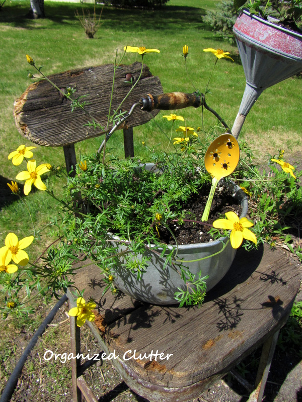 Easy Re-purposed Outdoor Plant Picks - Organized Clutter