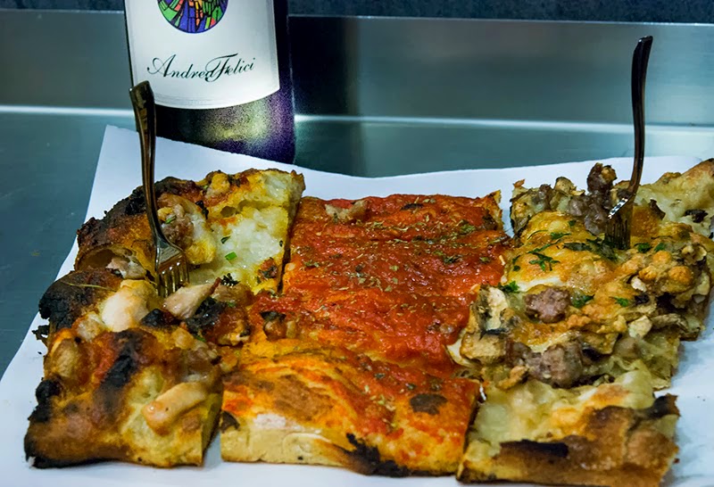 Bonci Pizza - Roman-Style - WILD GREENS & SARDINES