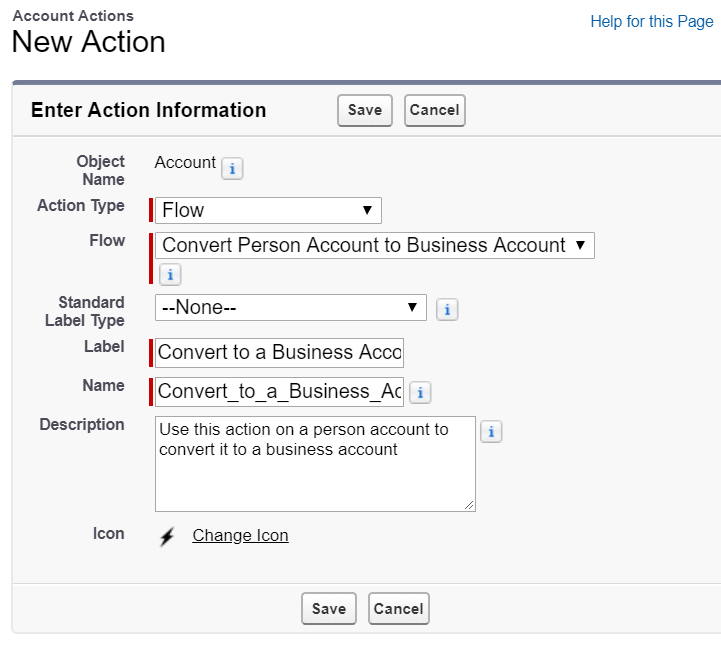 Force The Cloud: Convert a Person Account to a Business Account with a Flow