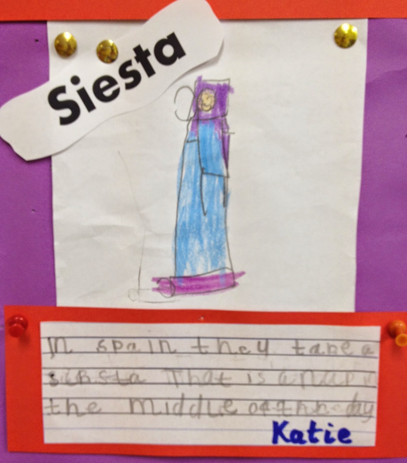 Senior Infants and 1st Class: Spain Project