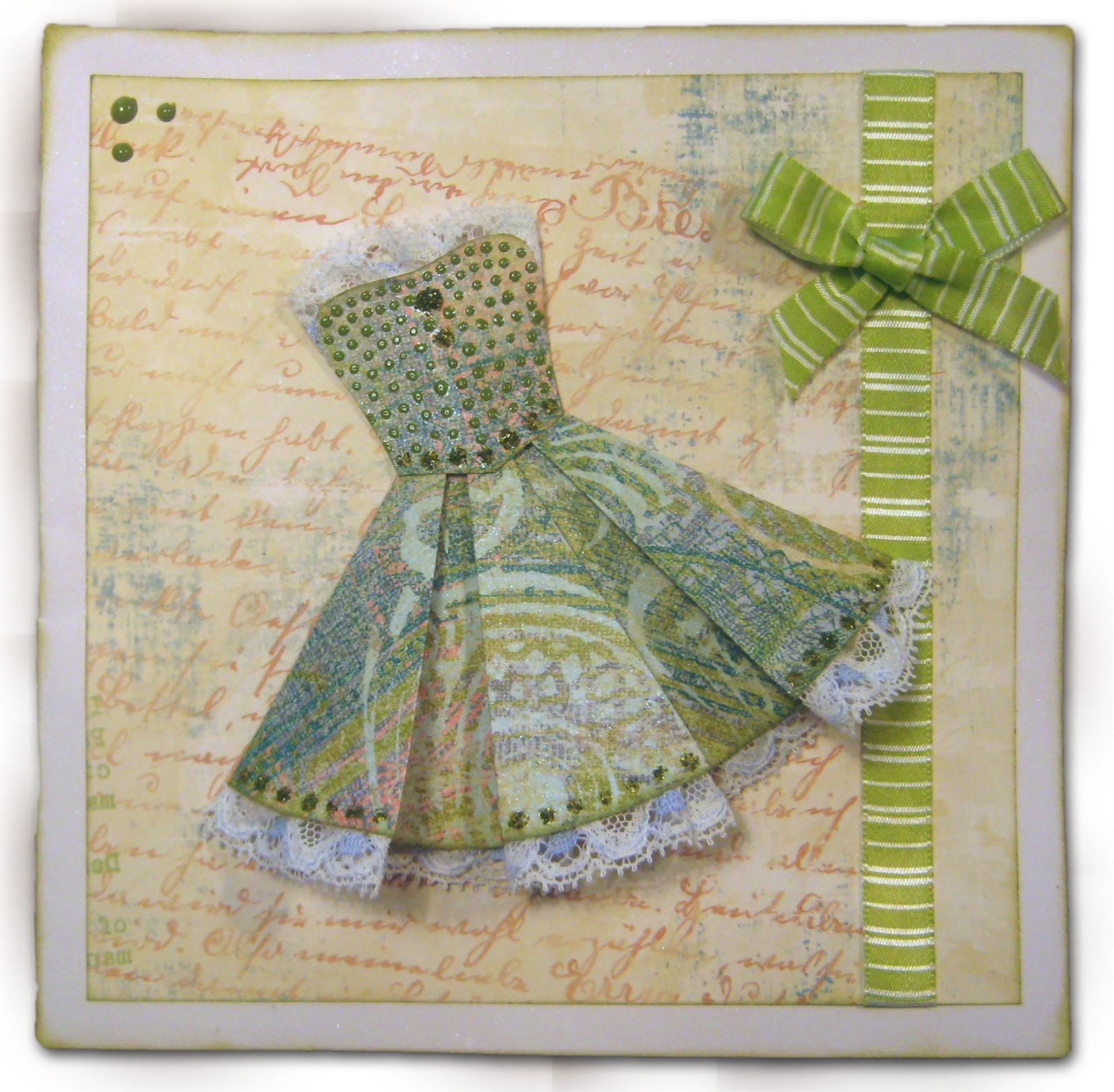 art by 3s: Dress card tutorial